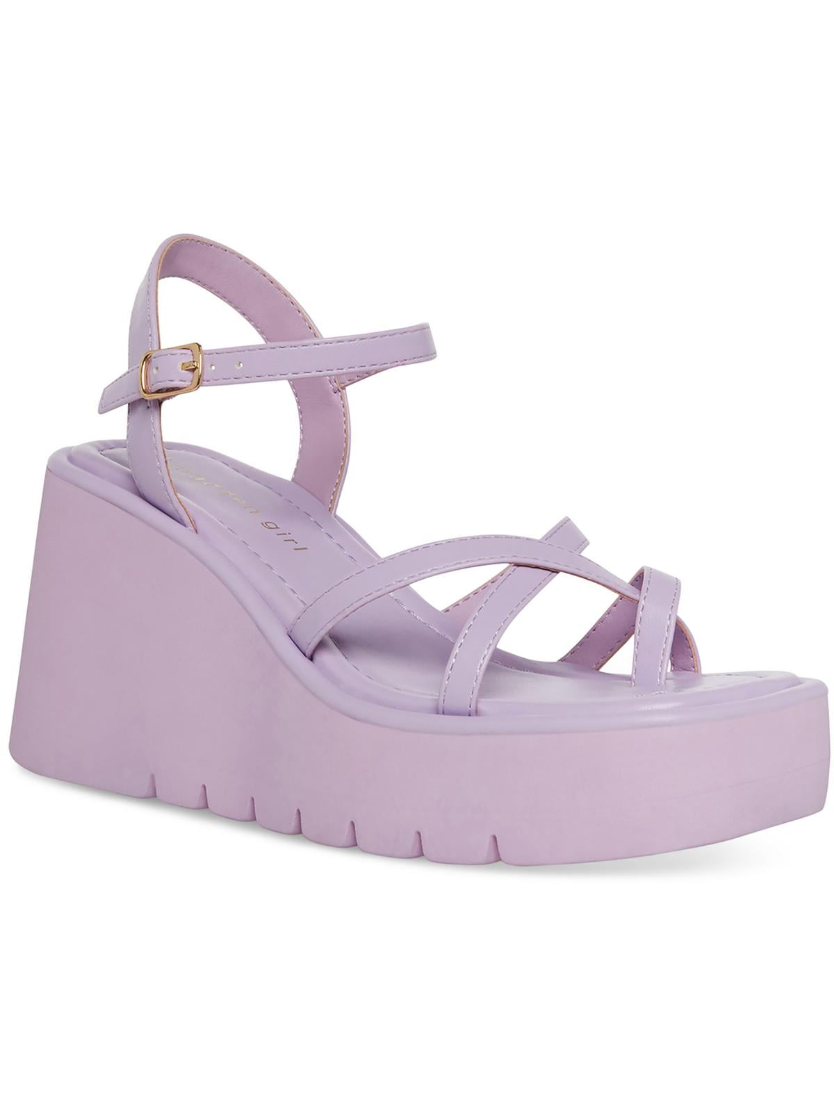 Madden Girl Womens Vaultt Faux Leather Slingback Platform Sandals ...