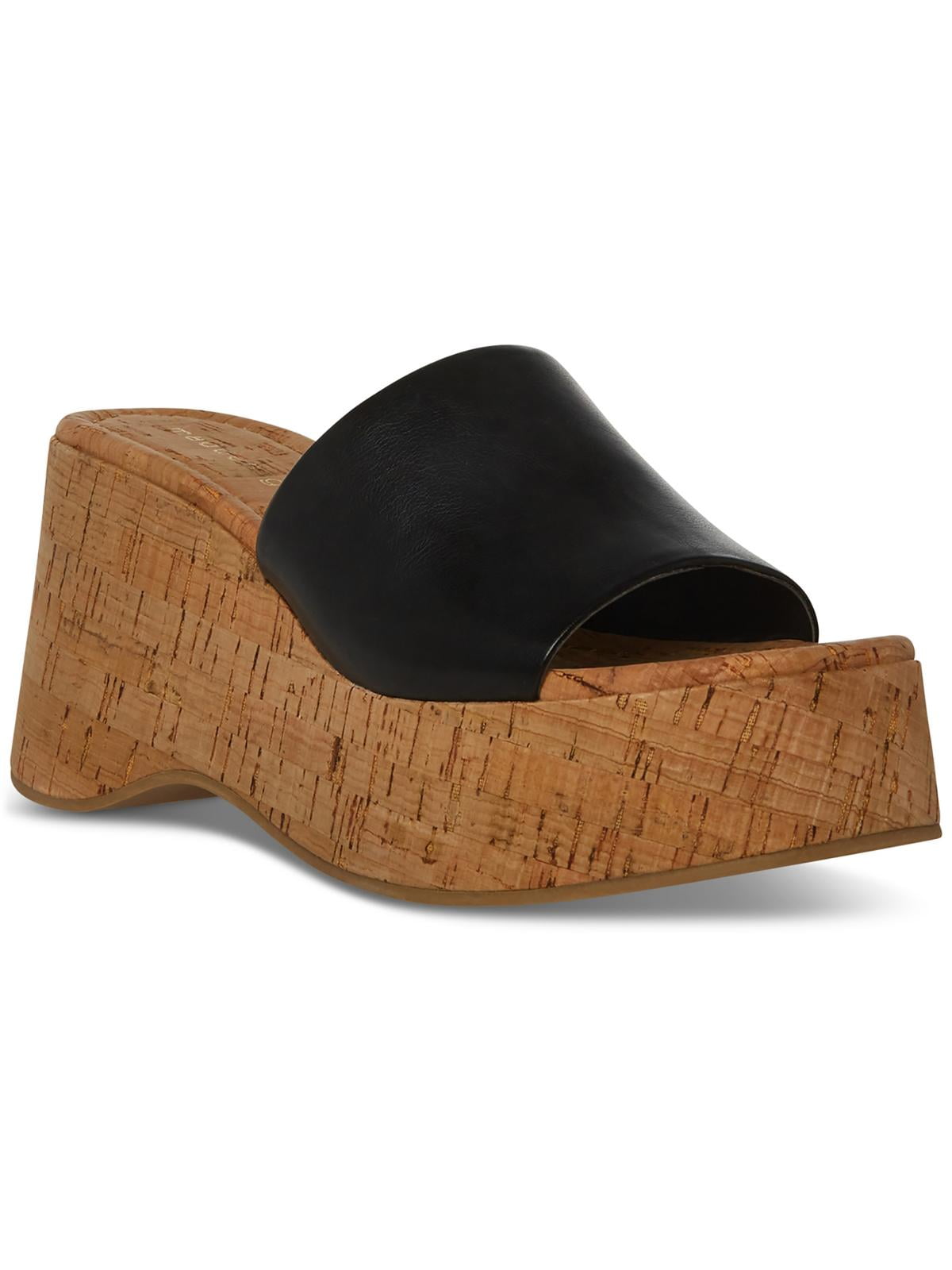 Madden Girl Womens ZAHARRA Square Toe Wedge Wedge Sandals - Walmart.com