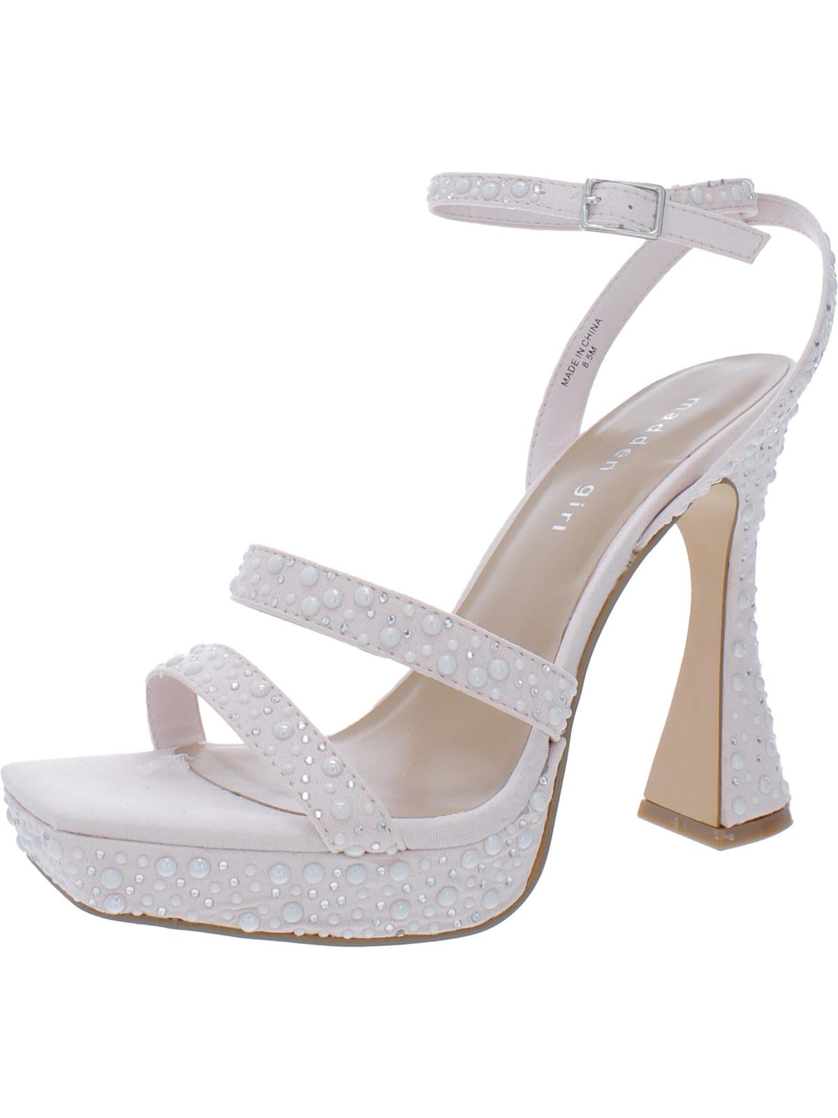 Madden Girl Womens Zanee Faux Suede Embellished Platform Heels ...