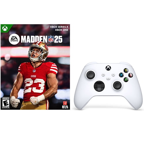 Madden NFL 25 Standard Edition + Xbox Wireless Controller Robot White ...