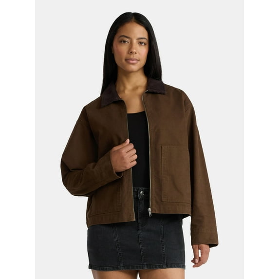 Madden NYC Women's Cotton Canvas Utility Jacket, Sizes XXS-XXL ...