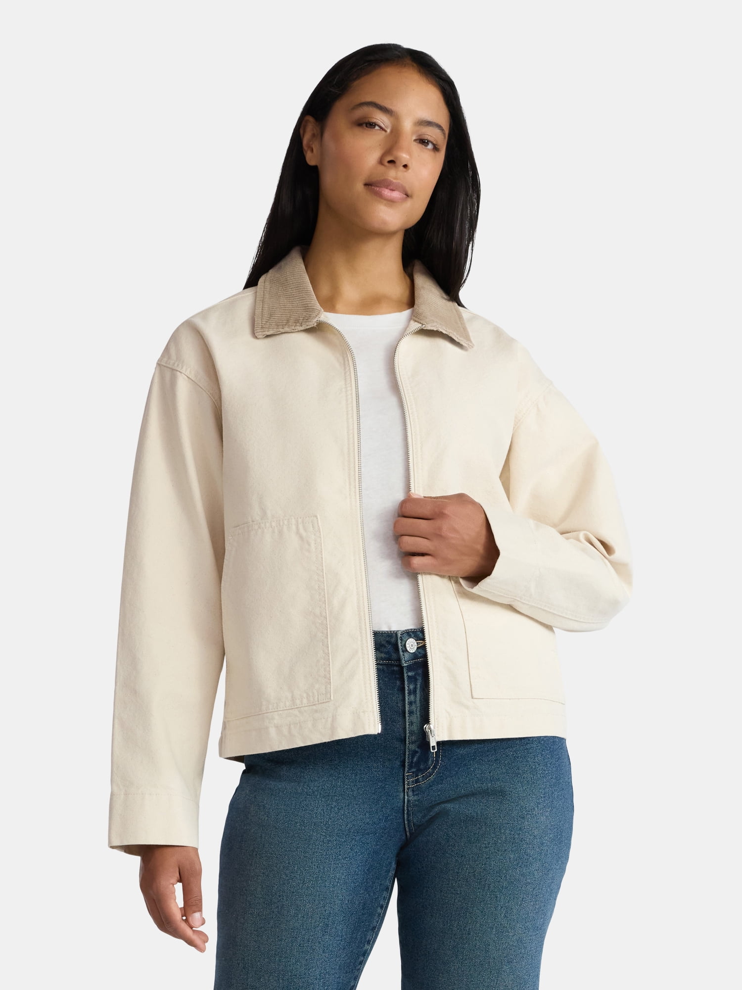 Madden NYC Women's Cotton Canvas Utility Jacket, Sizes XXS-XXL ...