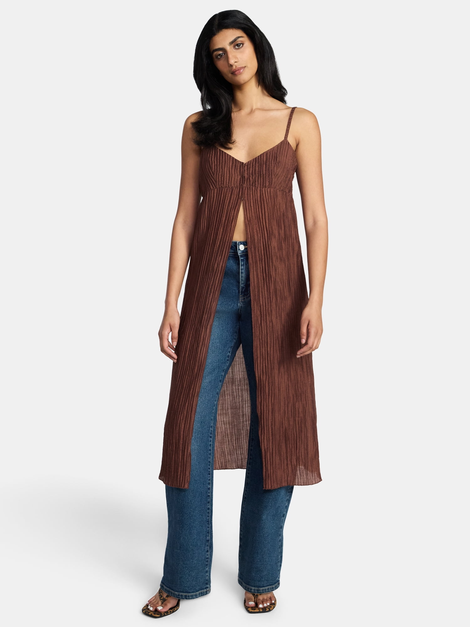 Madden NYC Women's Flyaway Maxi Tank Top, Sizes XXS-XXL - Walmart ...