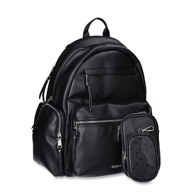 Madden NYC Girls Backpack - Black PU - Walmart.com