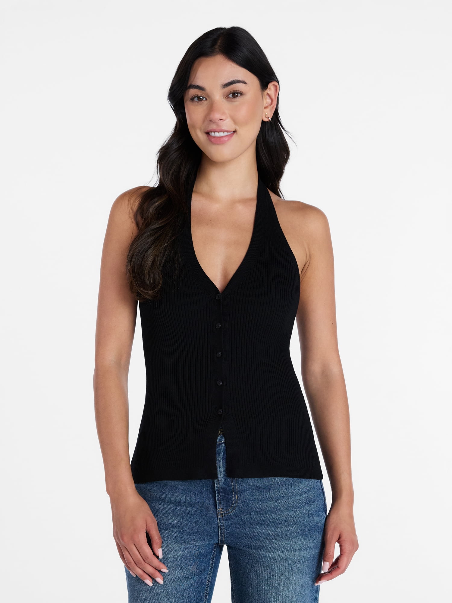 Madden NYC Women’s Halter Sweater Vest, Sizes XXS-XXL - Walmart.com