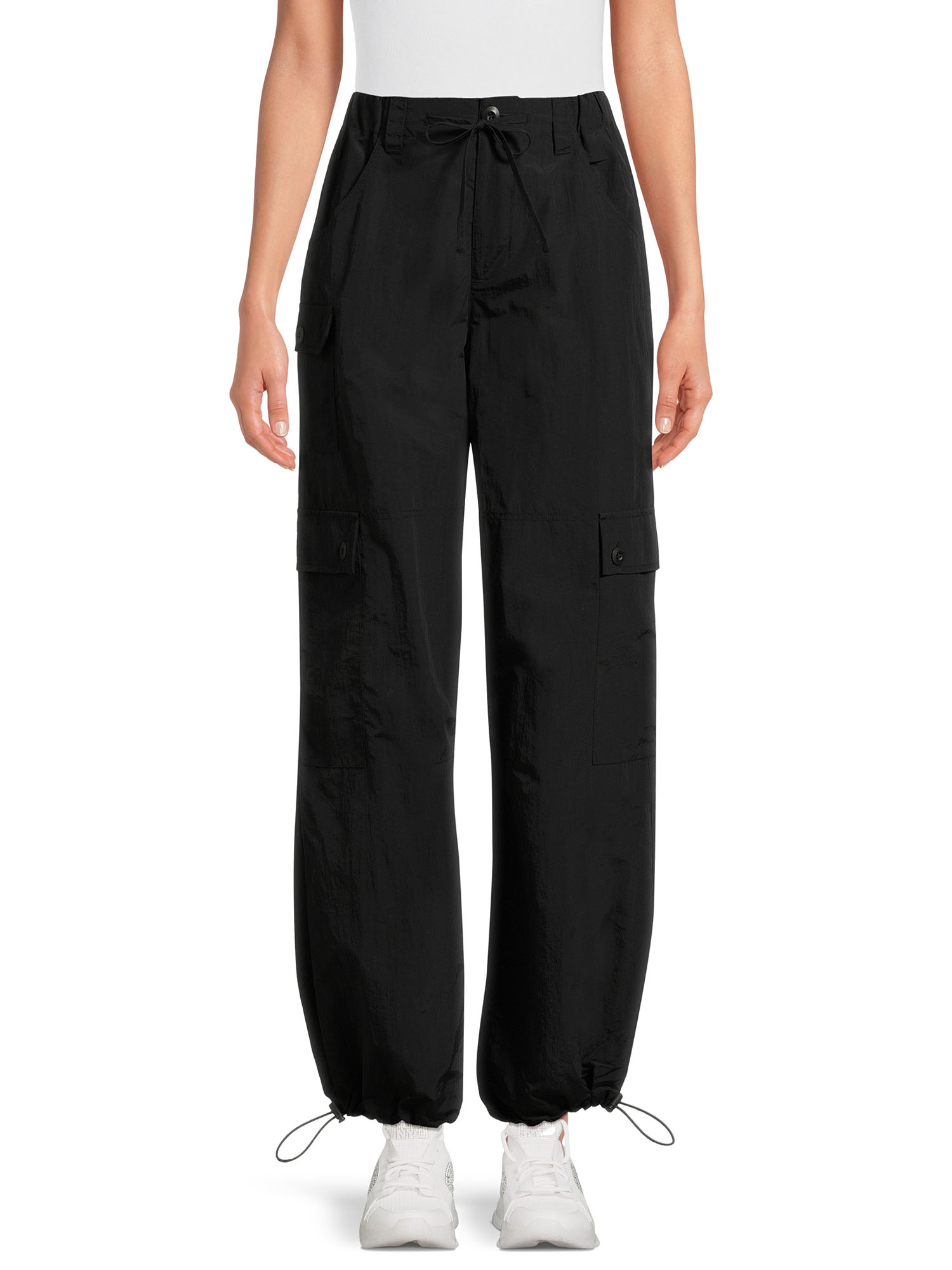No Boundaries Juniors’ Parachute Pants, Sizes XS-XXXL, 29.5" Inseam ...