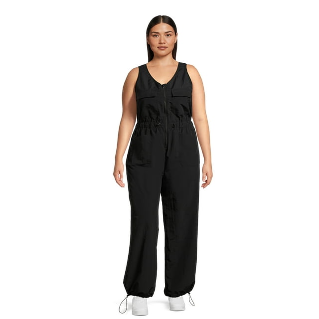 Madden NYC Juniors and Juniors Plus Parachute Jumpsuit, Sizes XS-4X ...
