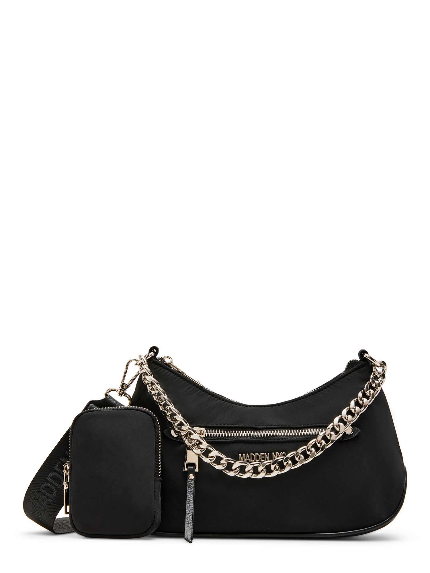 Madden NYC Charm Chain Crossbody Bag with Removable Pouch - Walmart.com