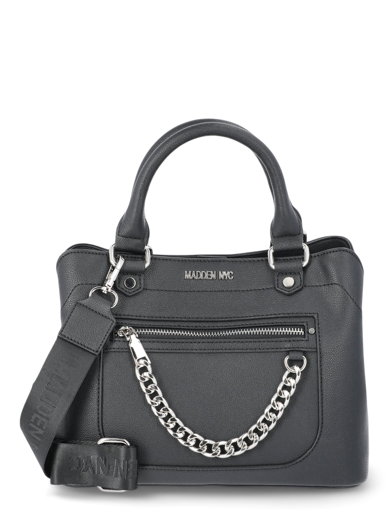 Madden NYC Women's Mini Zipper Satchel with Embellished Madden NYC Women's Mini Zipper Satchel with Embellished