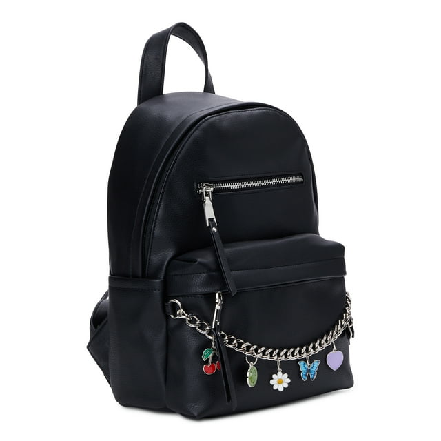 Madden NYC Women's Charm Pouch Mini Backpack Black - Walmart.com