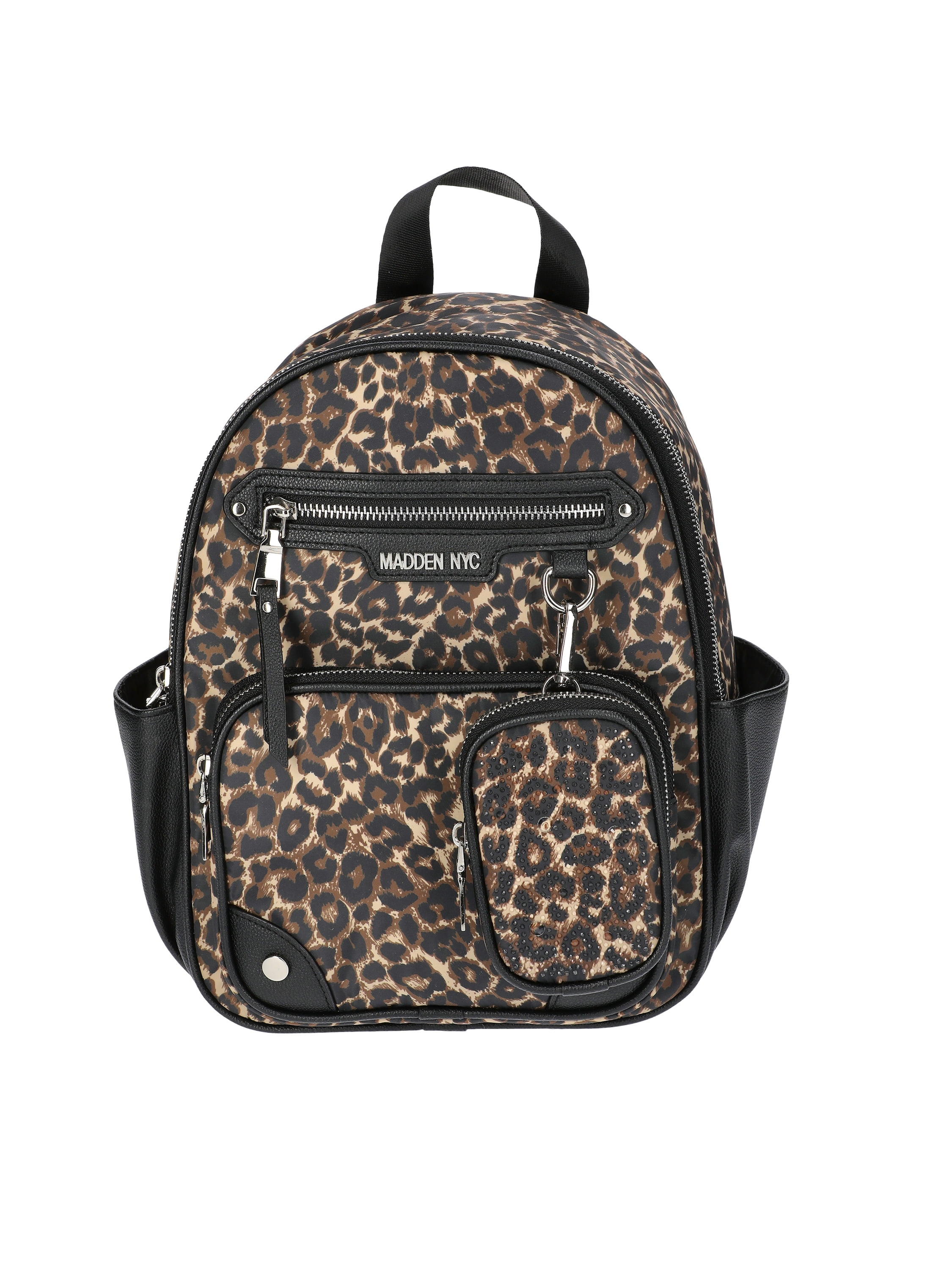 Madden NYC Women's Dome Pocket Nylon Backpack, Cheetah - Walmart.com