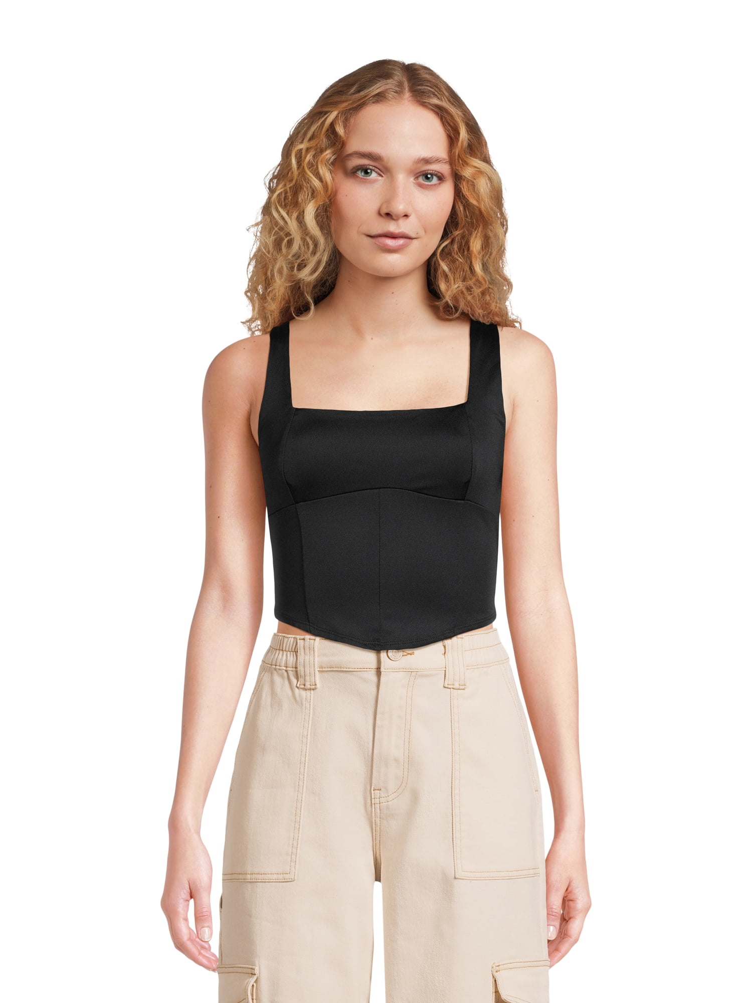 Madden NYC Women's Double Layer Corset Top - Walmart.com