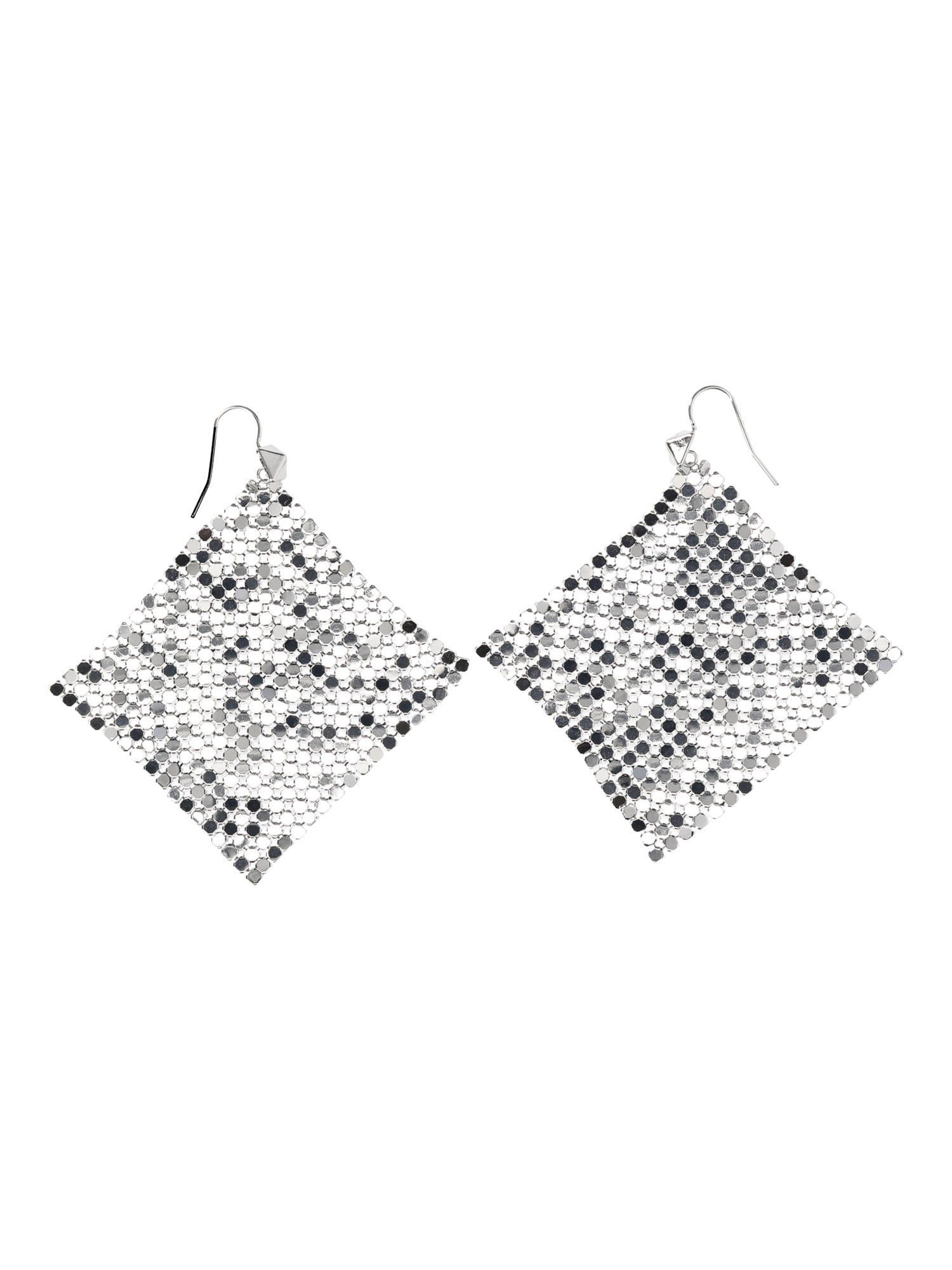 Madden NYC women's Rhodium Chainmail Chandelier Earrings - Walmart.com