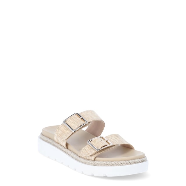 Madden NYC Women’s Flatform Two Strap Sandals - Walmart.com