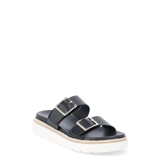 Madden NYC Women’s Flatform Two Strap Sandals - Walmart.com
