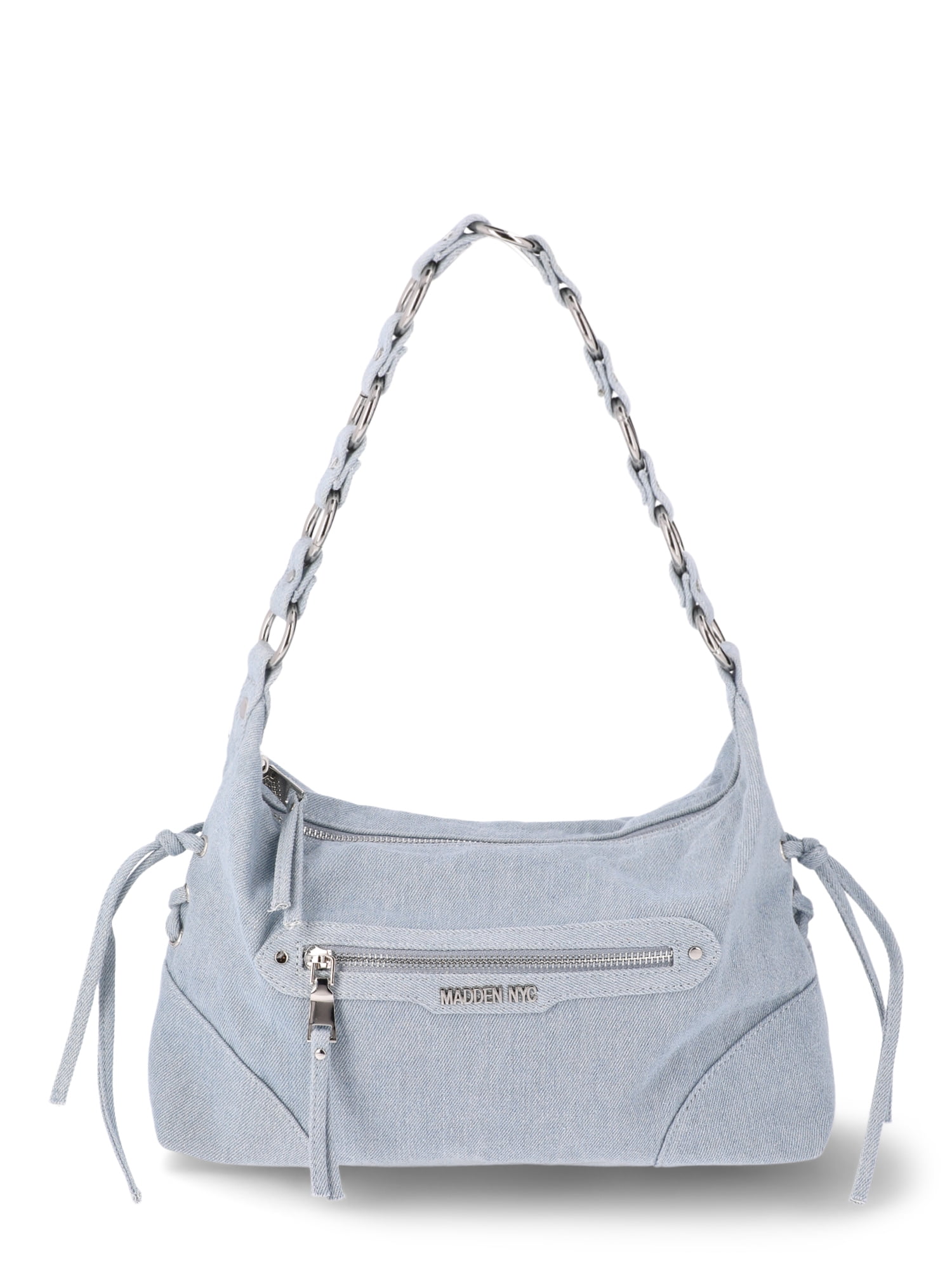 Madden NYC Women's Grommet Shoulder Handbag, Denim - Walmart.com
