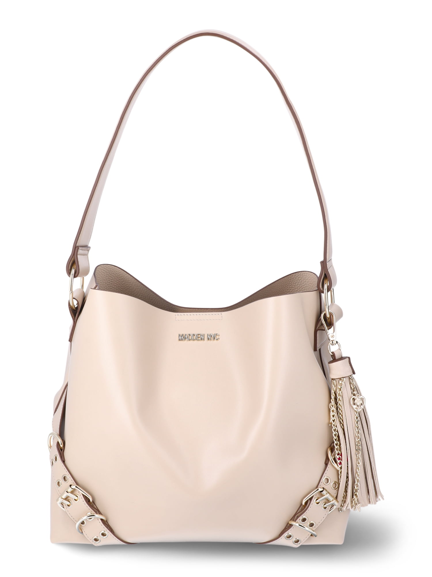 Madden NYC Women's Large Tote Handbag, Khaki - Walmart.com