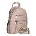 Madden NYC Women's Mini Backpack with Embellished Pouch, Beige ...