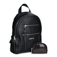 Madden NYC Women's Mini Backpack with Embellished Pouch, Black ...