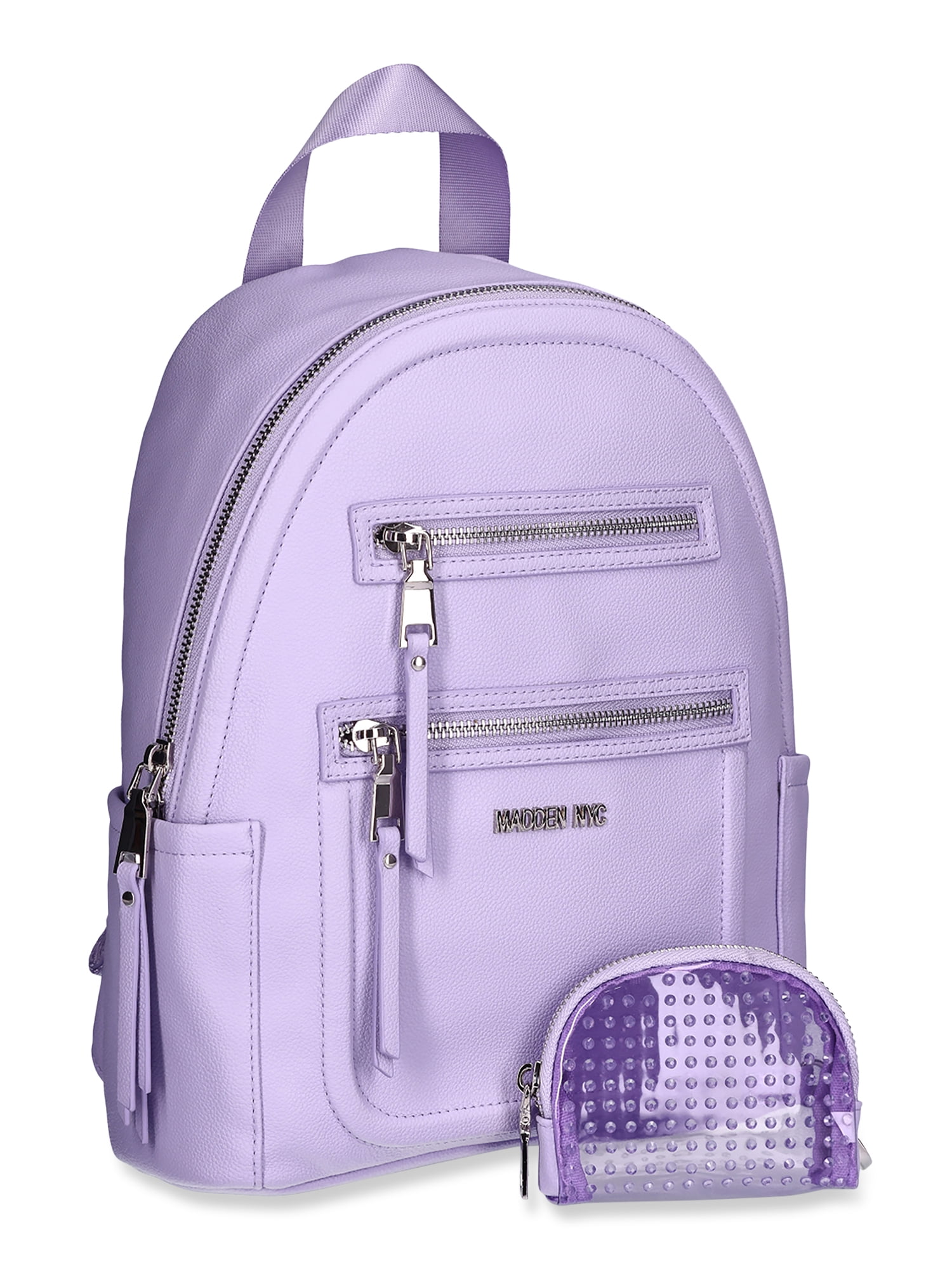 Madden NYC Women's Mini Backpack with Embellished Pouch, Lilac ...