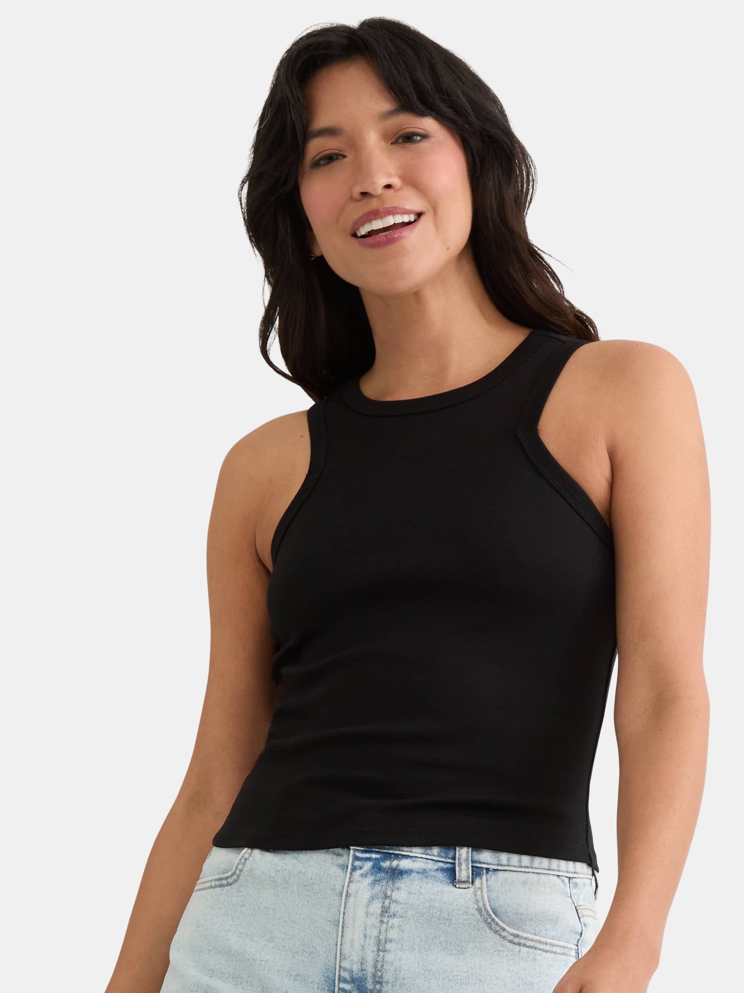 Madden NYC Women's Mitered Armhole Tank Top, Sizes XXS-XXL - Walmart.com