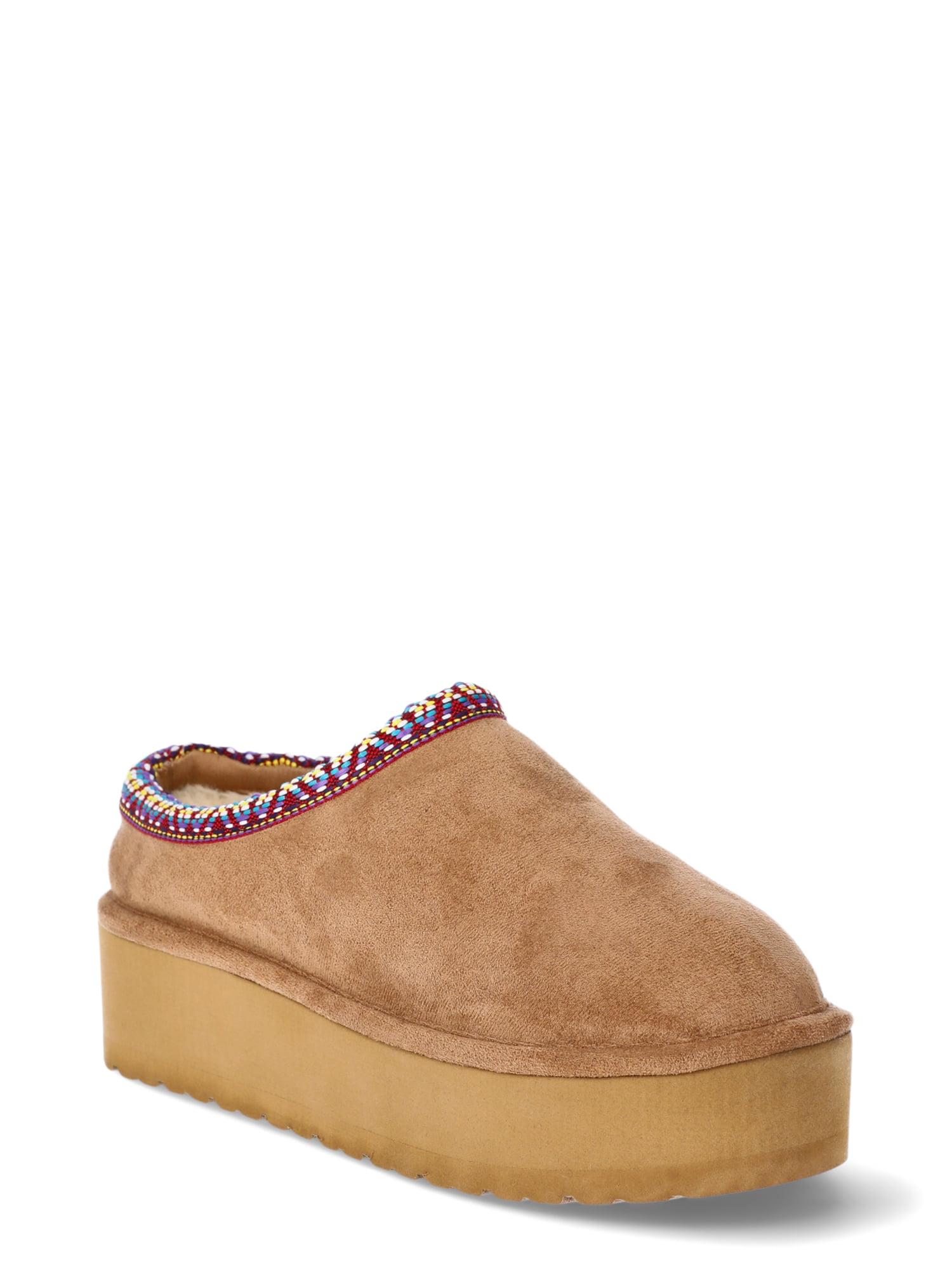 Madden NYC Women's Platform Faux Fur Lined Slip On Mules - Walmart.com