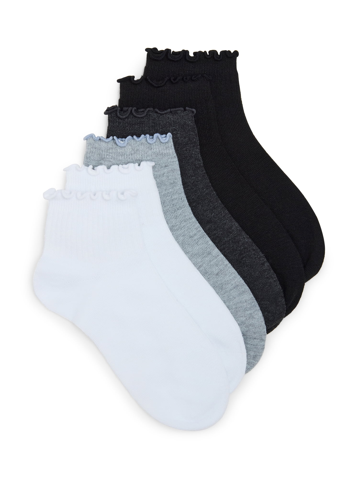 Madden NYC Women's Quarter Sock, 6-Pack, Fits Shoe Size 5-10 - Walmart.com