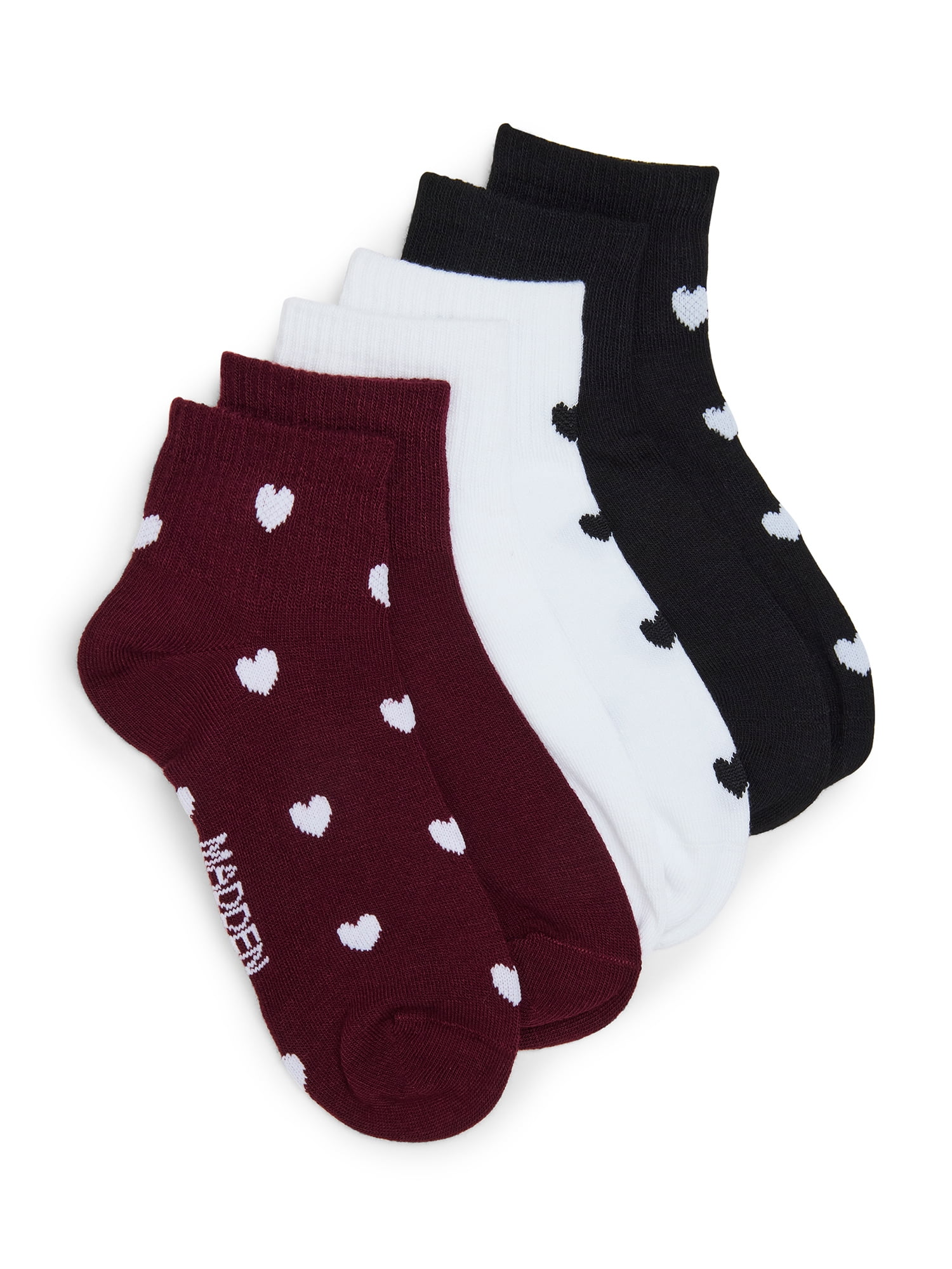 Madden NYC Women's Quarter Sock, 6-Pack, Fits Shoe Size 5-10 - Walmart.com
