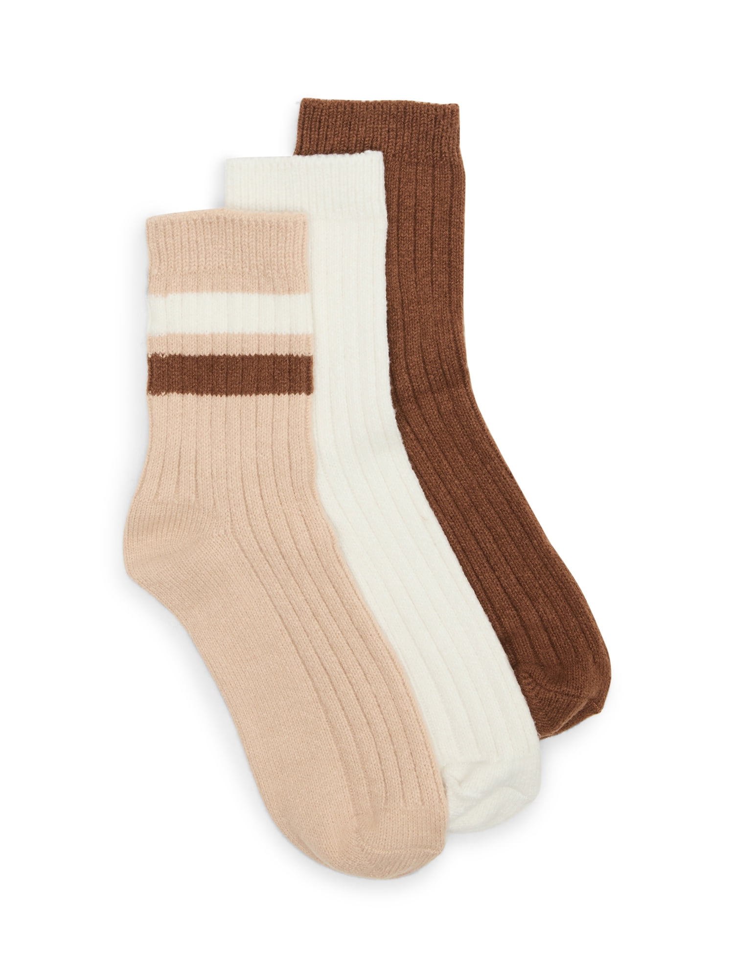 Madden NYC Women's Shortie Boot Socks, 3-Pack, Fits Shoe Size 5-10 ...