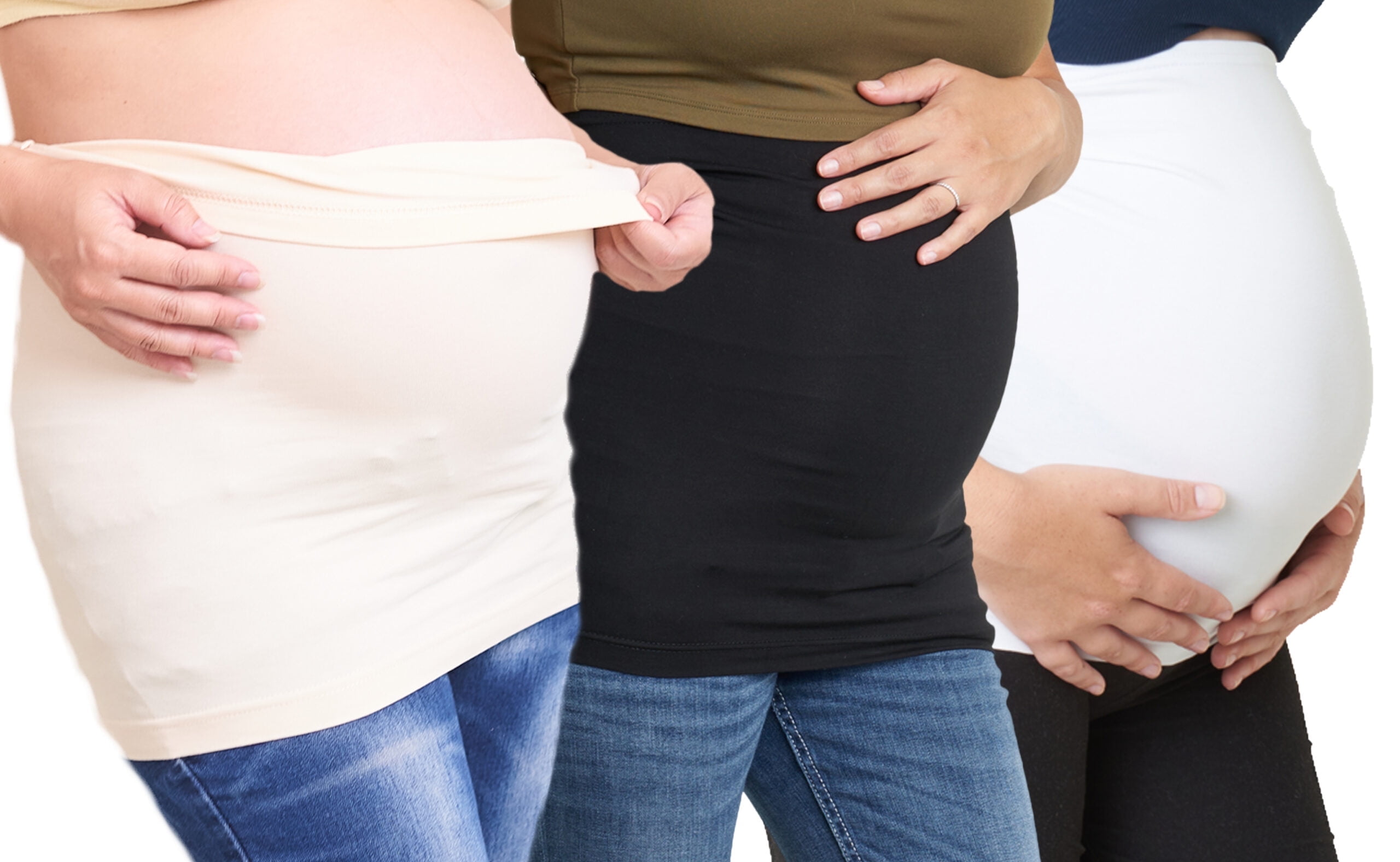 Maddie Moo Seamless Cotton Maternity and Postpartum Shirt Extenders ...