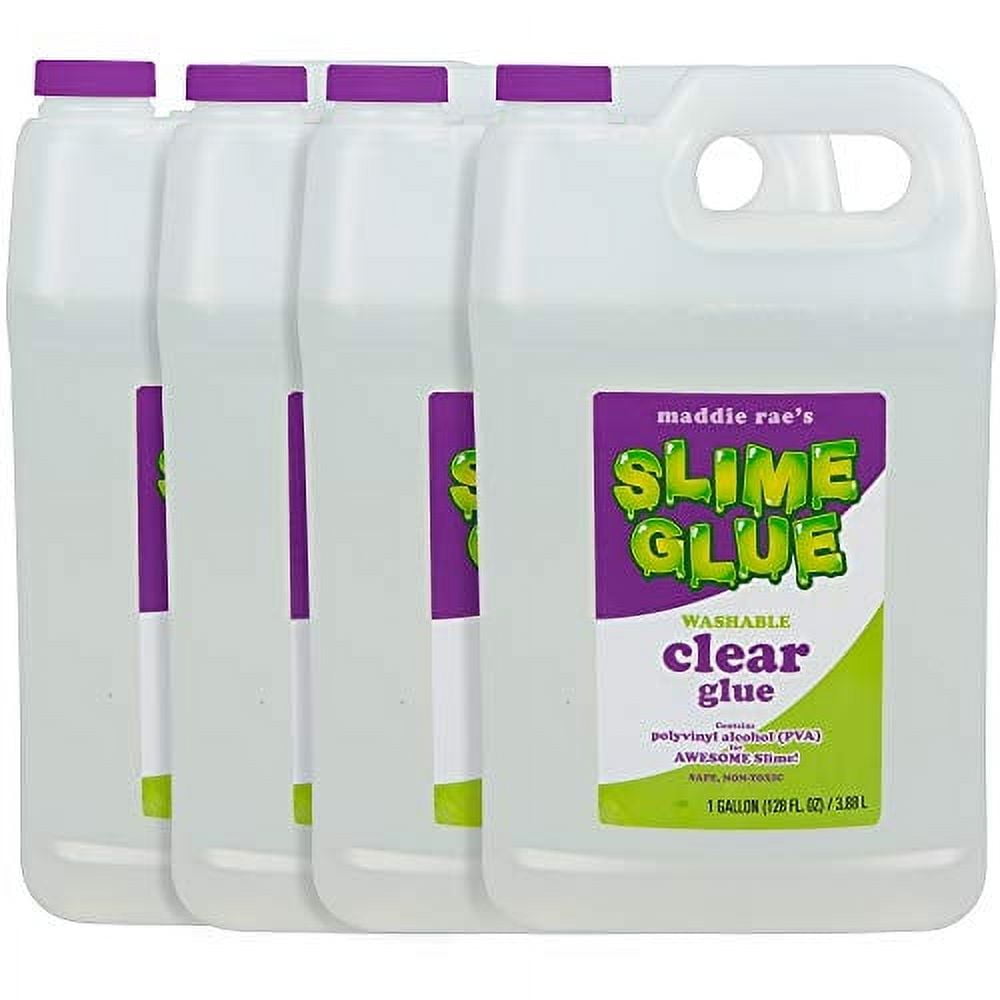 Maddie Rae's Clear Slime Glue - 4 Gallons Bulk Pack - Non Toxic - The ...