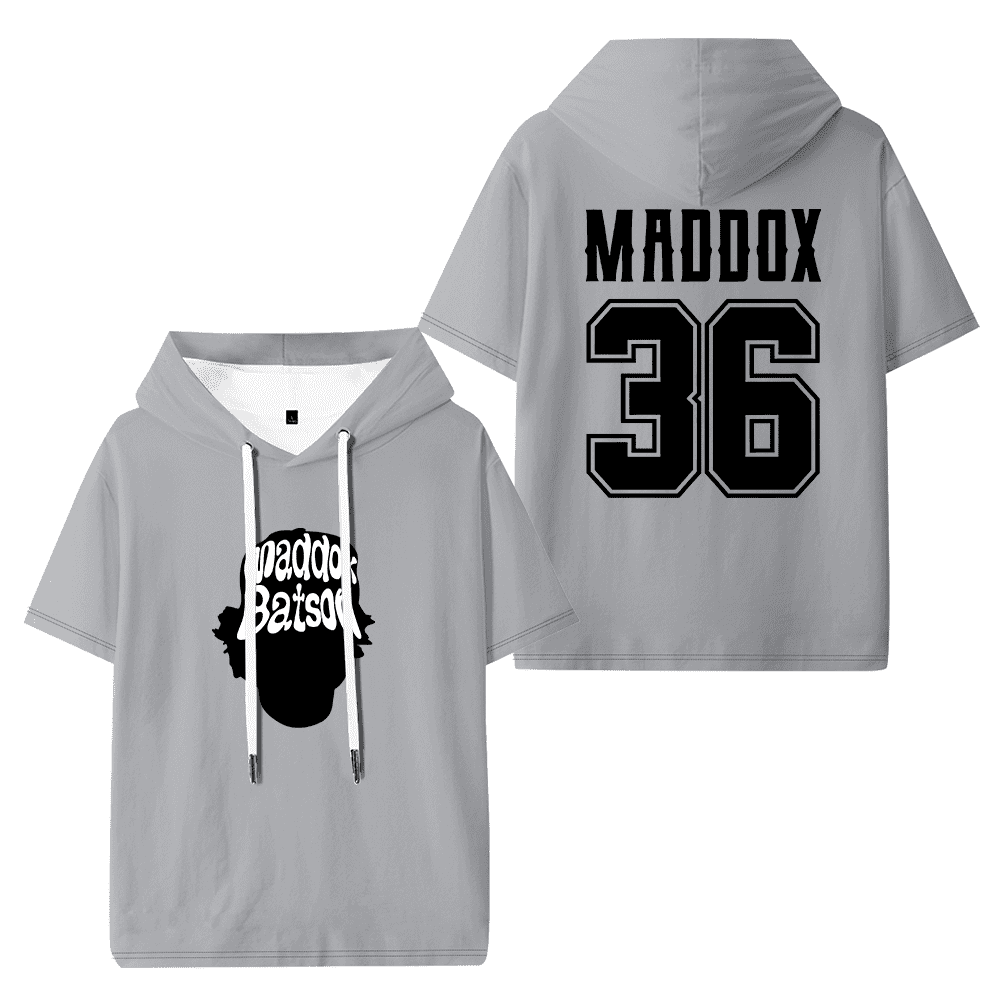 Maddox Batson 36 Hooded T-shirt Women Men Fashion Short Sleeve Tee ...