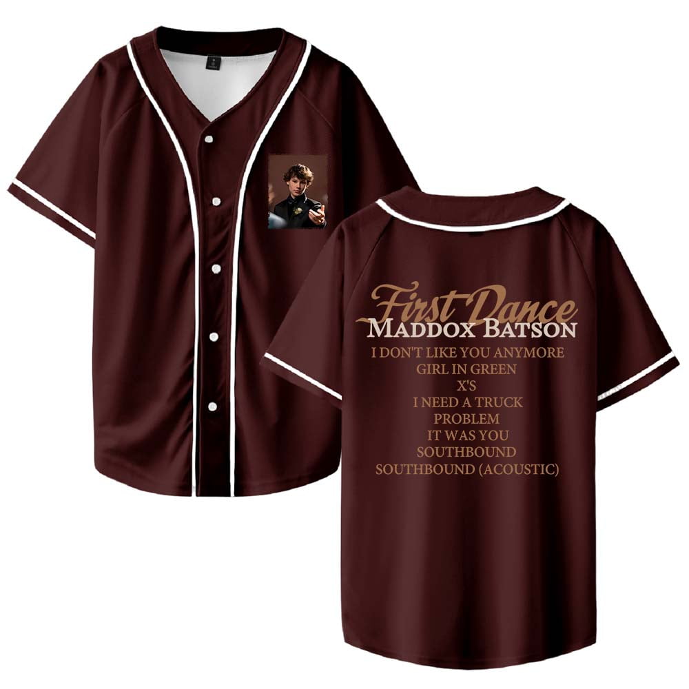 Maddox Batson First Dance Baseball Jersey Road To Indio Tour V-Neck ...