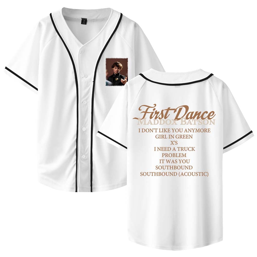 Maddox Batson First Dance Baseball Jersey Road To Indio Tour V-Neck ...