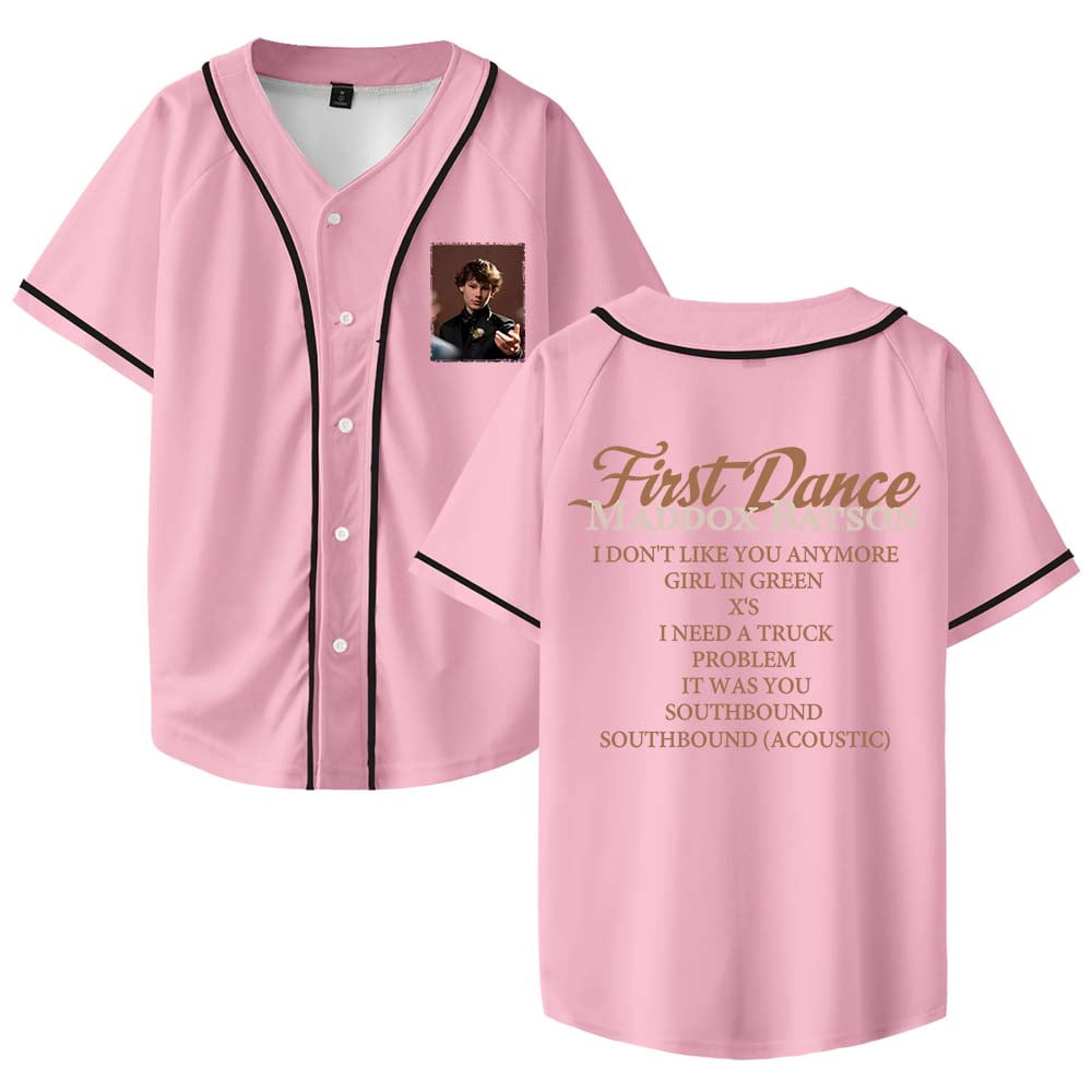 Maddox Batson First Dance Baseball Jersey Road To Indio Tour V-Neck ...