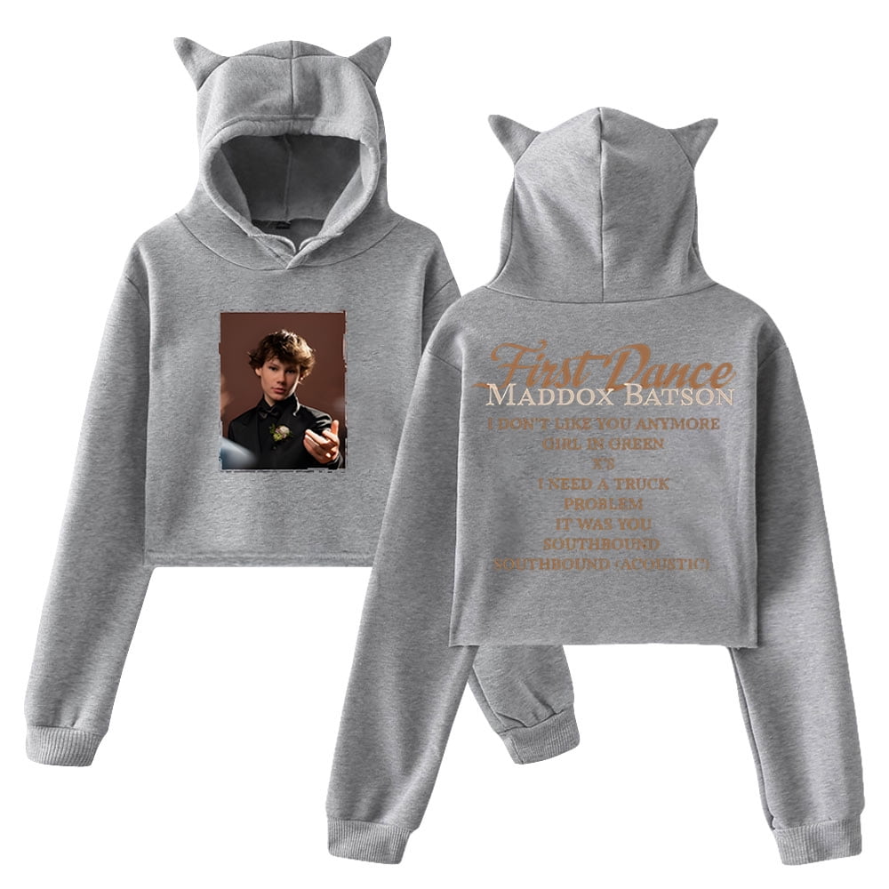 Maddox Batson First Dance Merch Hoodie Cat Ears Hooded Sweatshirt Long ...