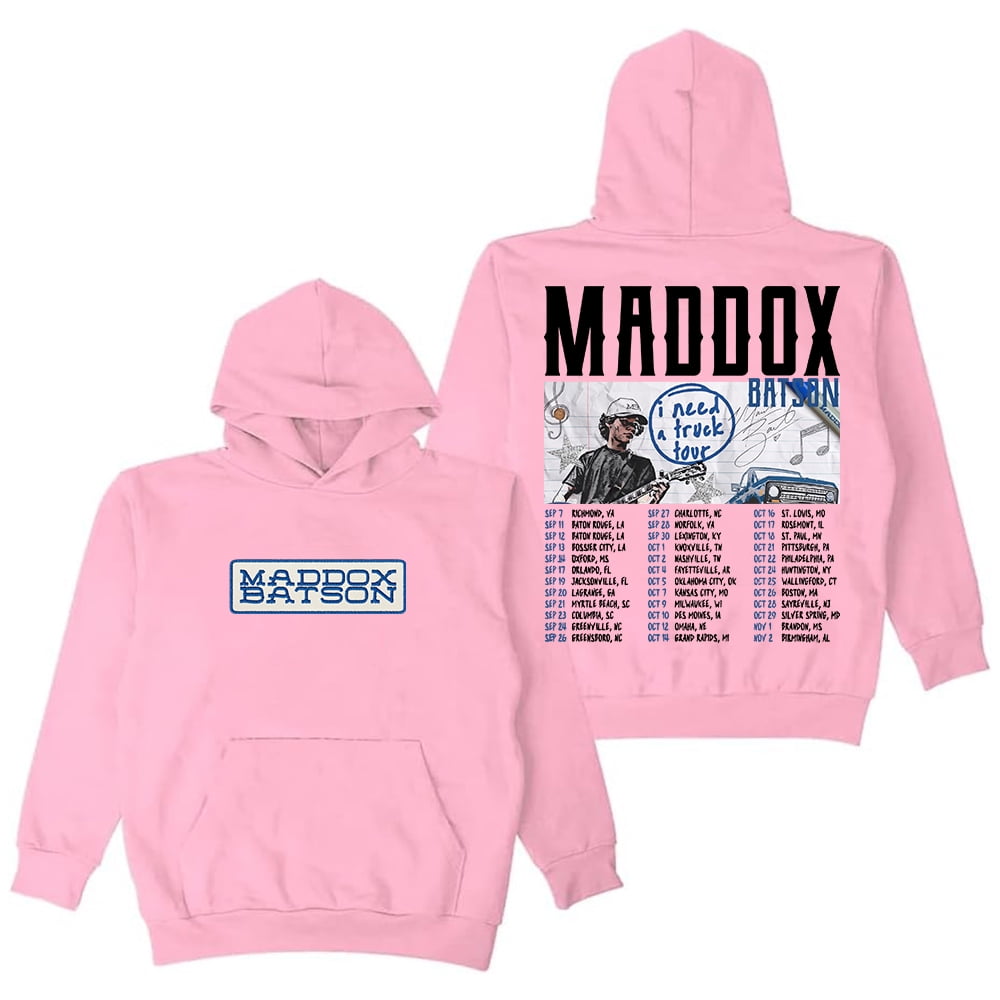 Maddox Batson I Need A Truck Tour 2025 Hoodie Long Sleeve Streetwear ...