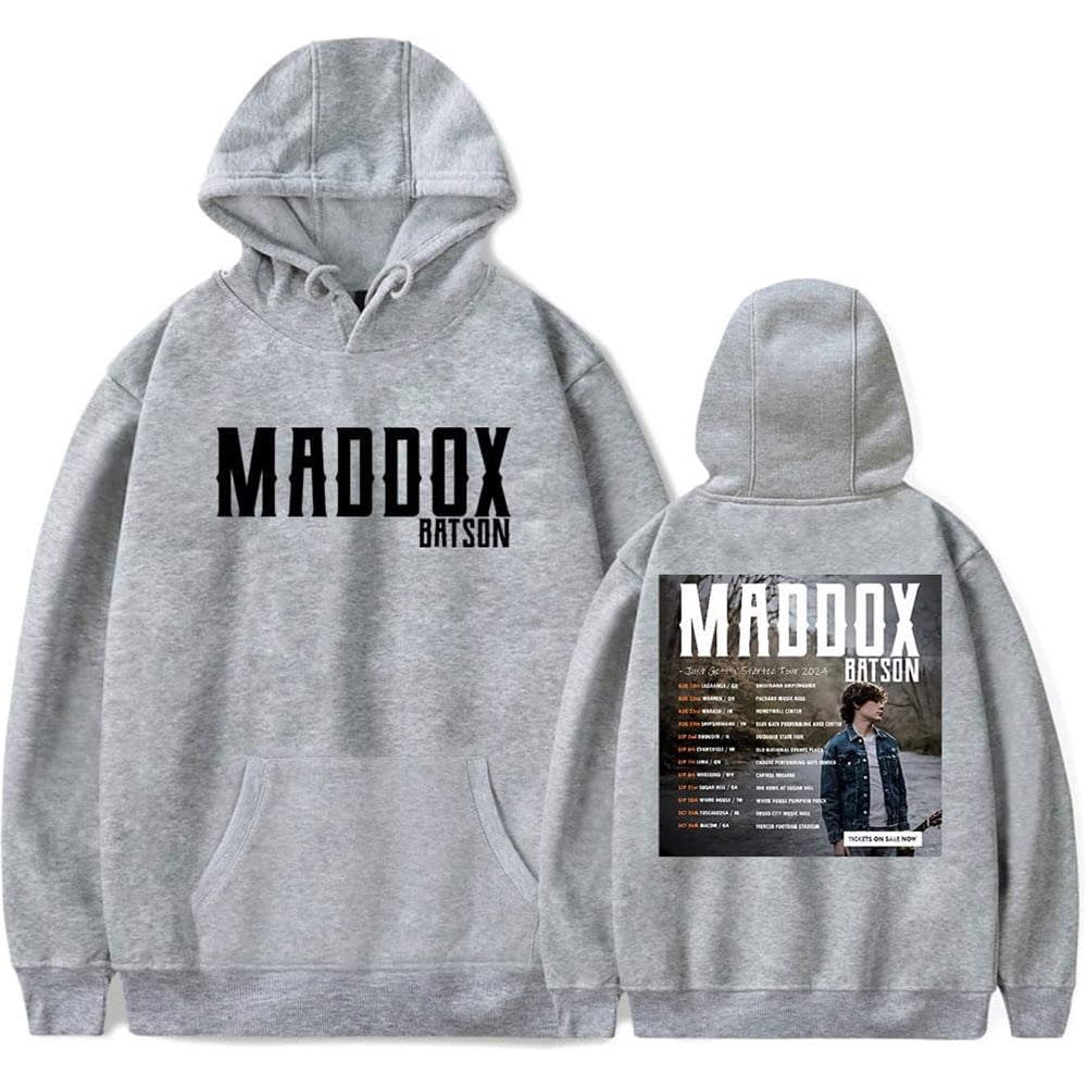 Maddox Batson JUST GETTIN' STARTED TOUR Merch Hoodie Pockets Drawstring ...