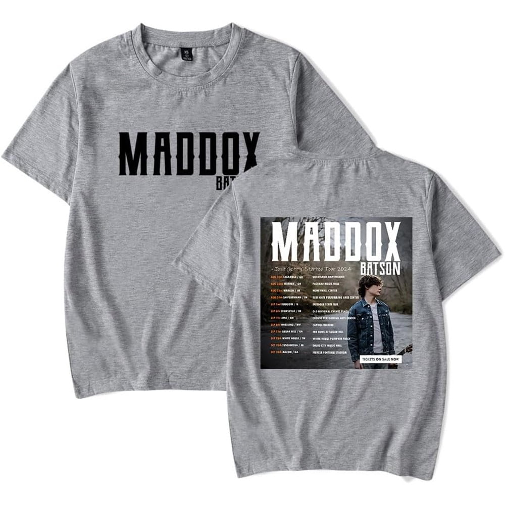 Maddox Batson JUST GETTIN' STARTED TOUR Merch Short Sleeve T-shirt ...
