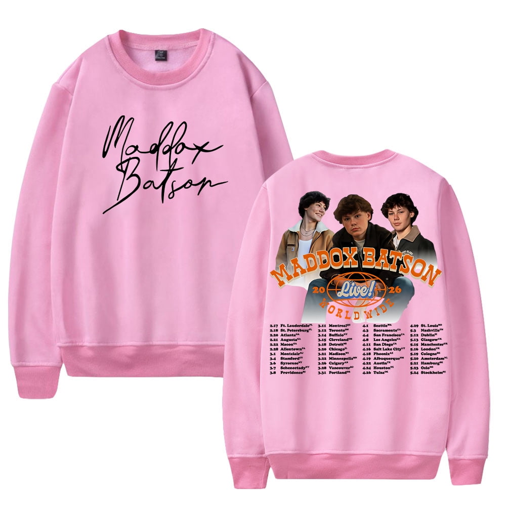 Maddox Batson Live Worldwide Tour 2026 Crewneck Long Sleeve Streetwear ...