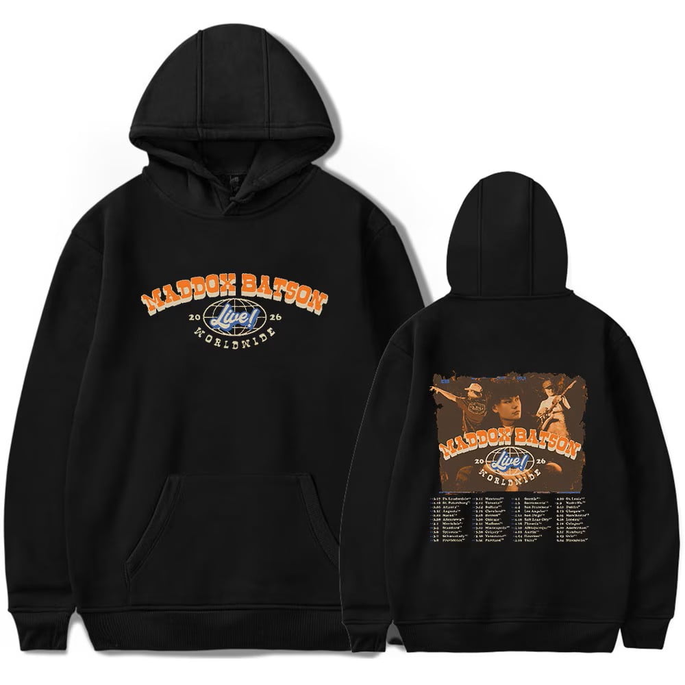 Maddox Batson Live Worldwide Tour 2026 Merch Hoodie Women/Men Hooded ...