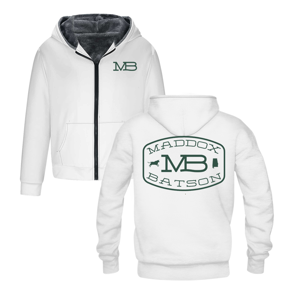 Maddox Batson MB Logo Zipper Hoodie Long Sleeve Streetwear Men Women ...