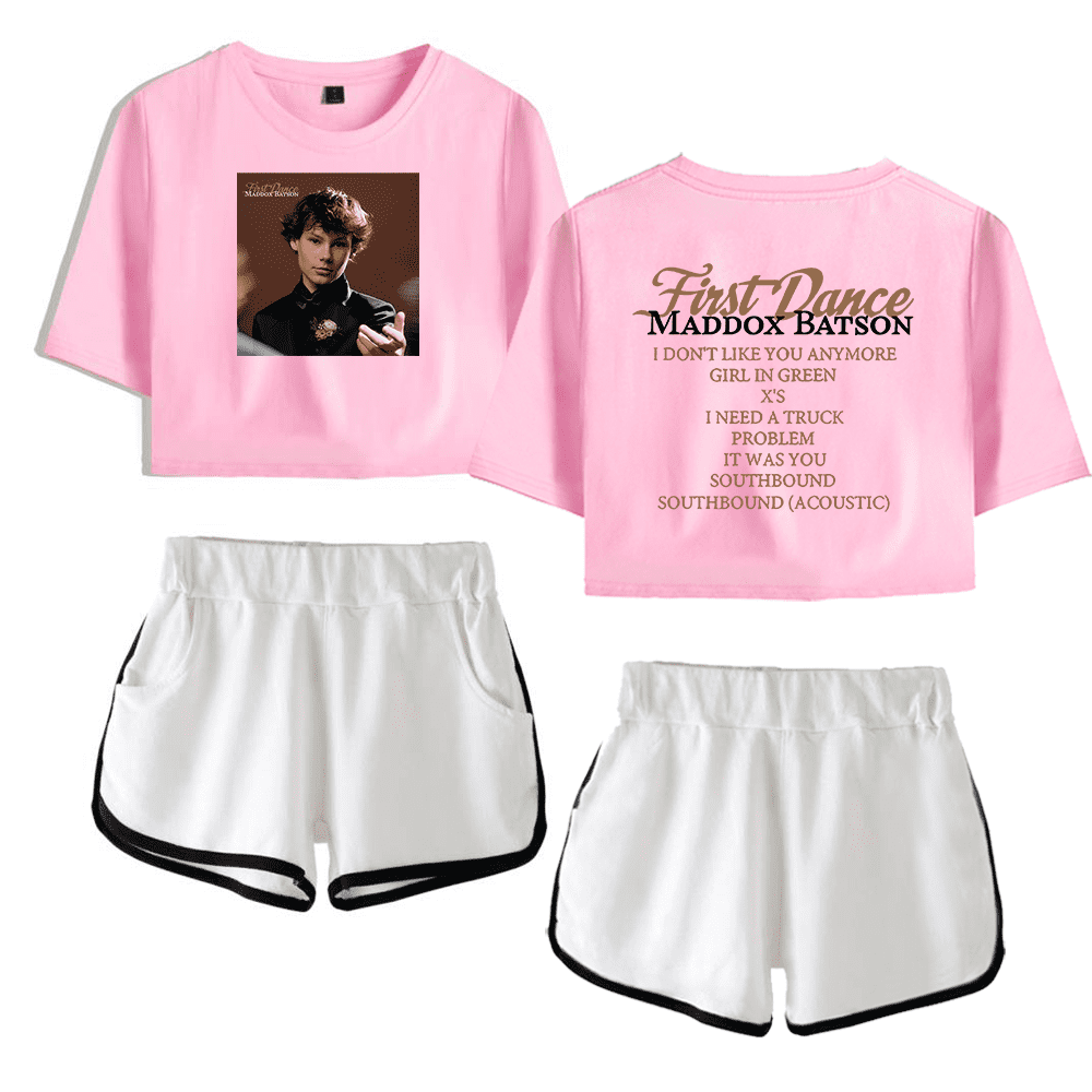 Maddox Batson Merch First Dance Crop Top T-shirt Women Girl Short ...