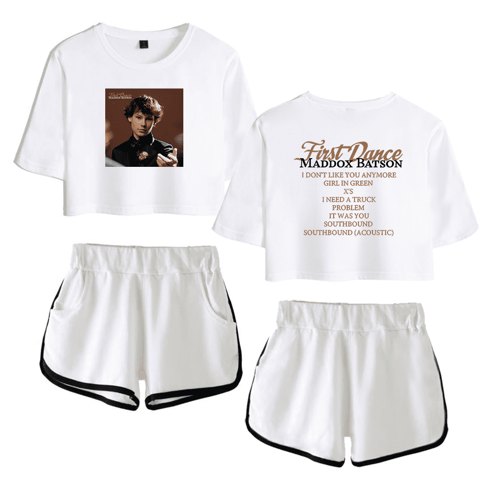 Maddox Batson Merch First Dance Crop Top T-shirt Women Girl Short ...