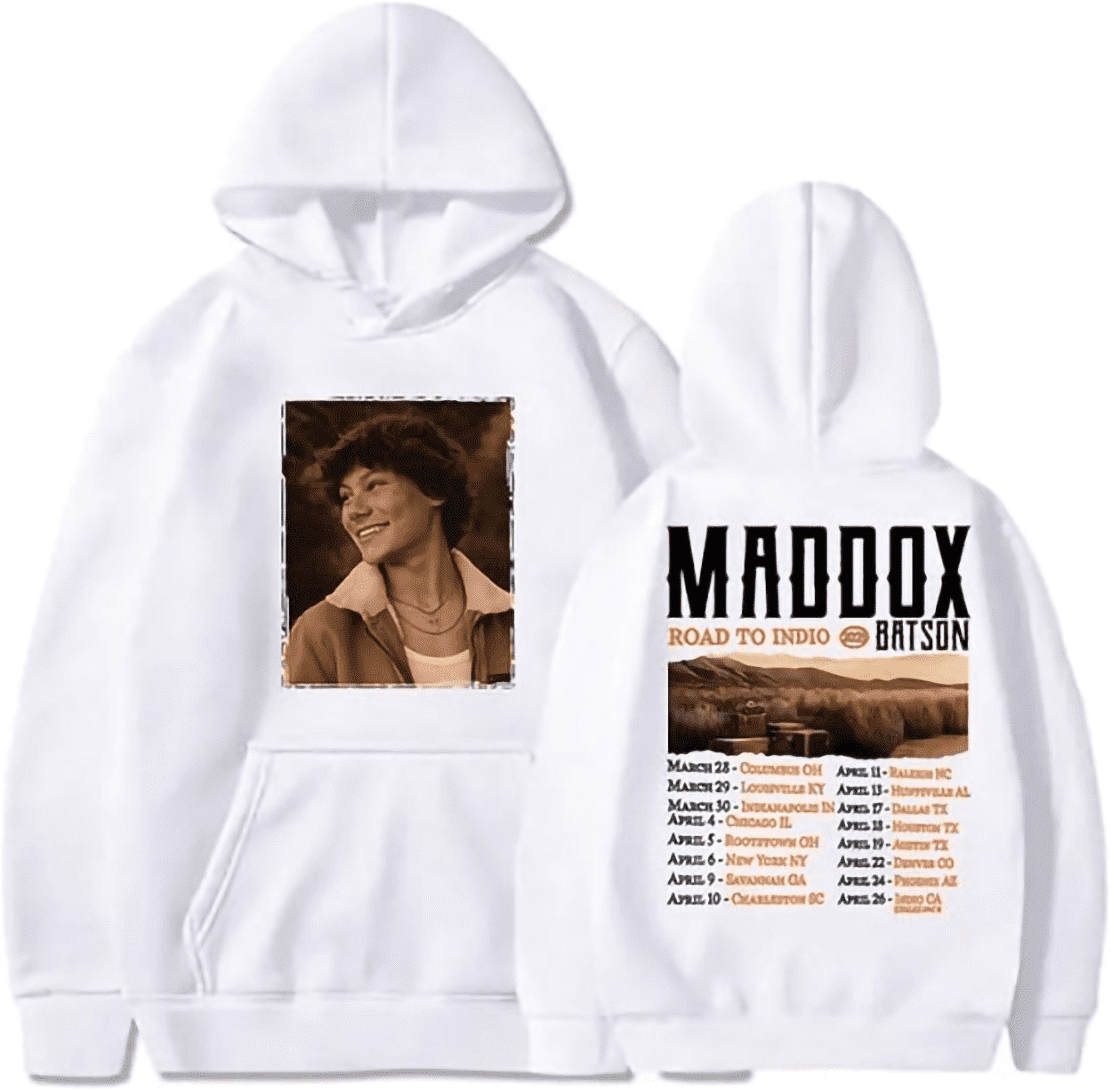 Maddox Batson Merch Road To Indio Tour Hooded Drawstring Pocket ...