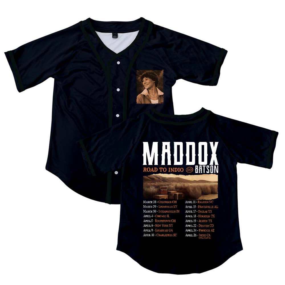 Maddox Batson Road To Indio Tour 2025 Button V-Neck Shirt Women Men ...