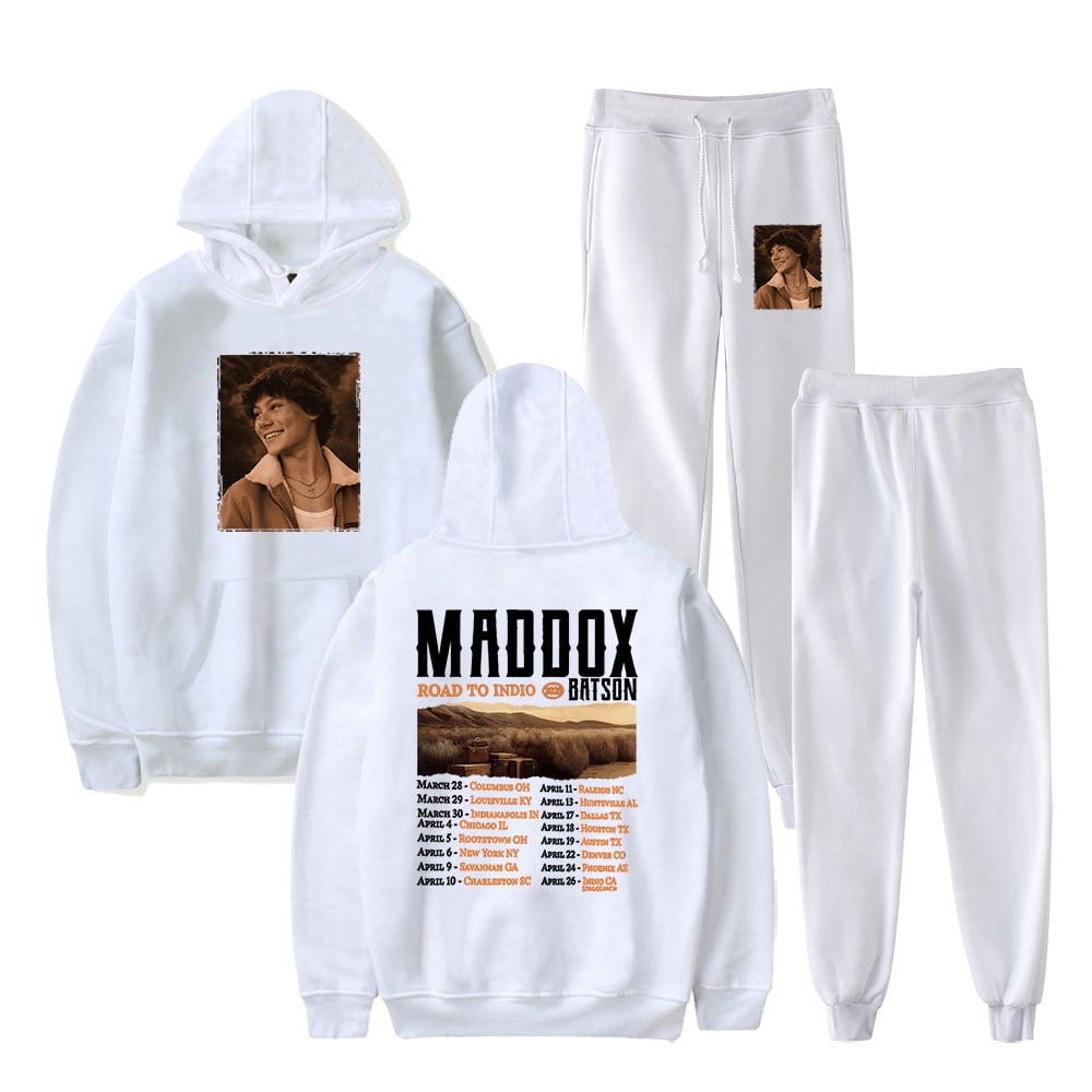 Maddox Batson Road To Indio Tour 2025 Merch Hoodies Jogger Pants ...