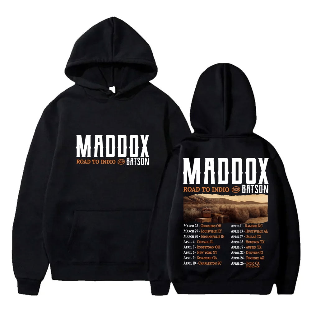 Maddox Batson Road To Indio Tour Logo Merch Hoodies Cosplay Unisex Long ...