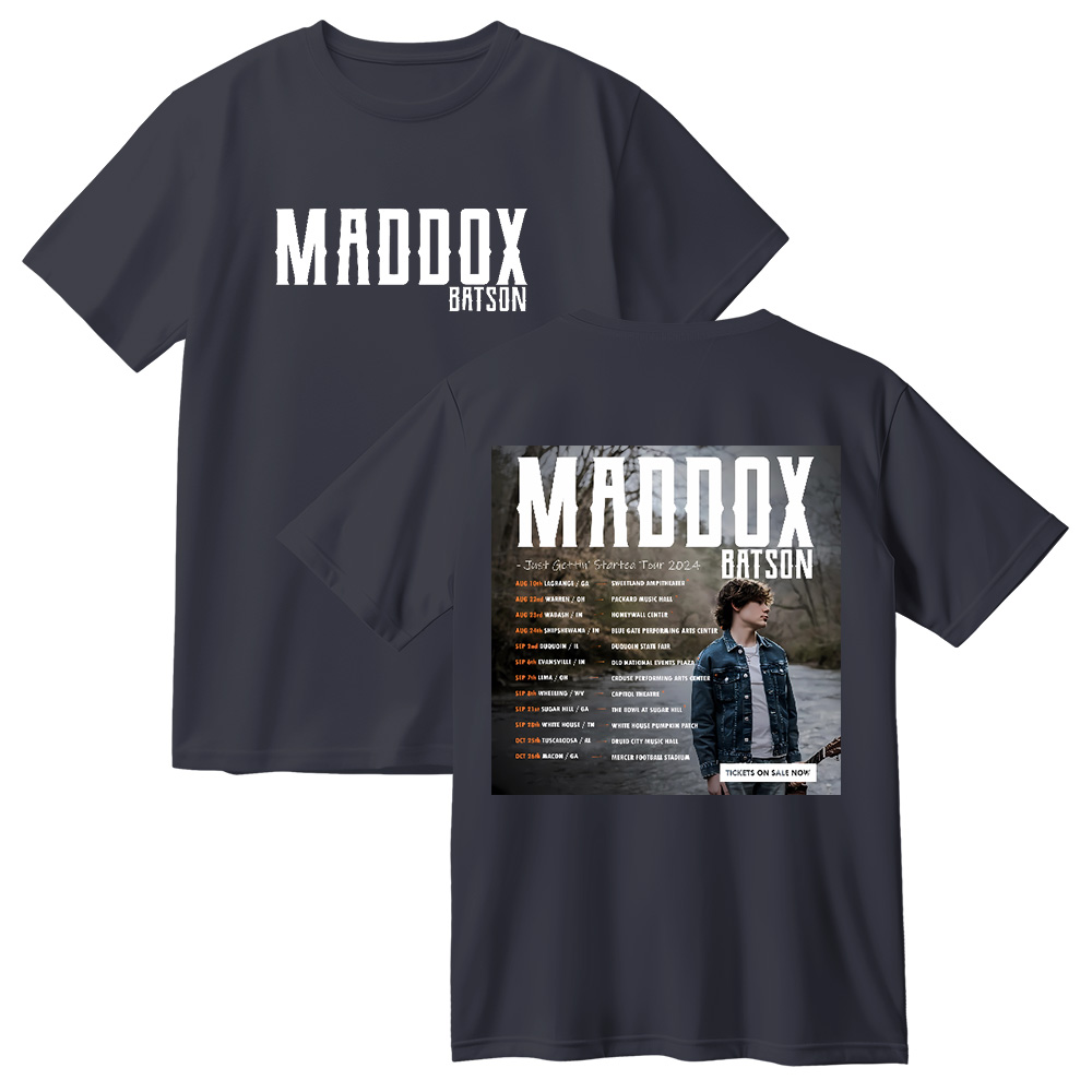 Maddox Batson Tour 2024 Cotton Tshirt Cool Short Sleeve Men Women ...