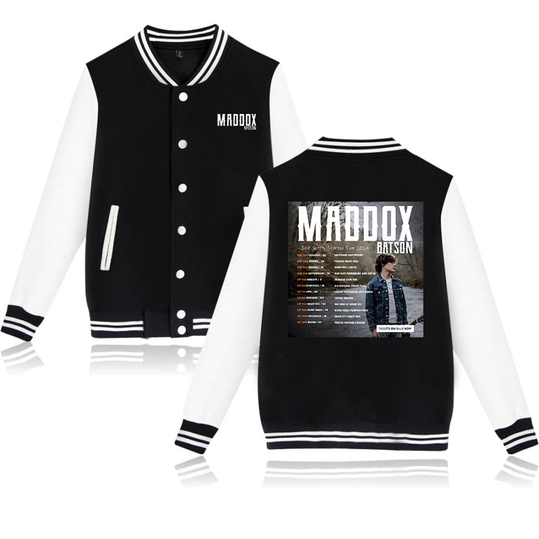 Maddox Batson Tour 2024 Jackets Cool Baseball Uniform Hip Hop Clothes ...